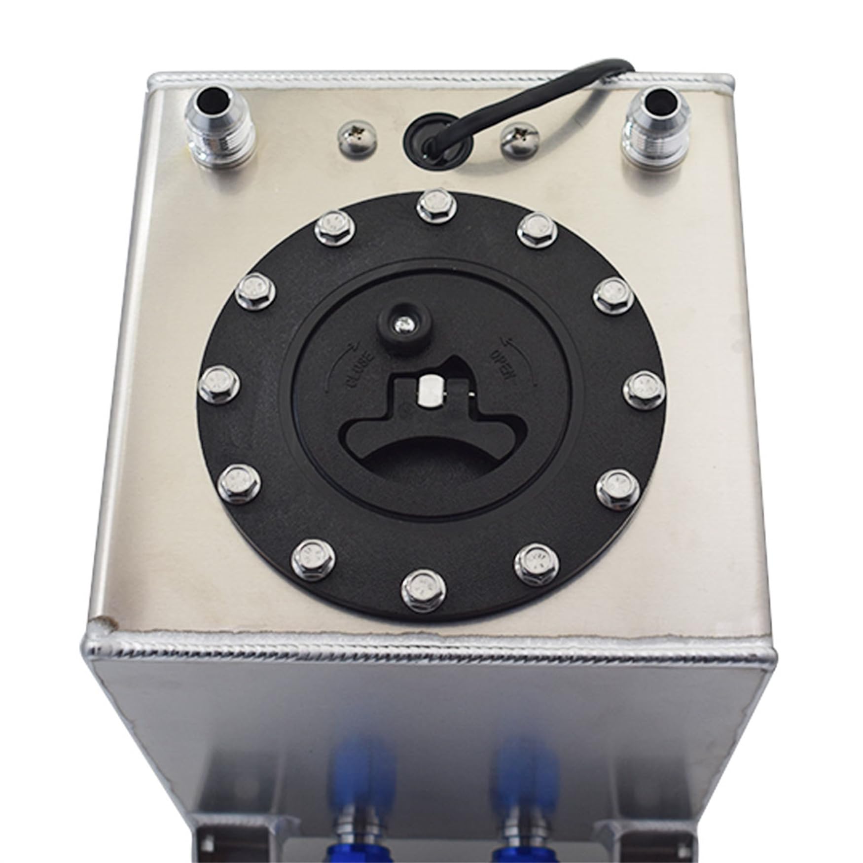 Aluminum Fuel Tank ALL-CARB 2.5 Gallon / 9.5L Fuel Cell Tank Polished ...