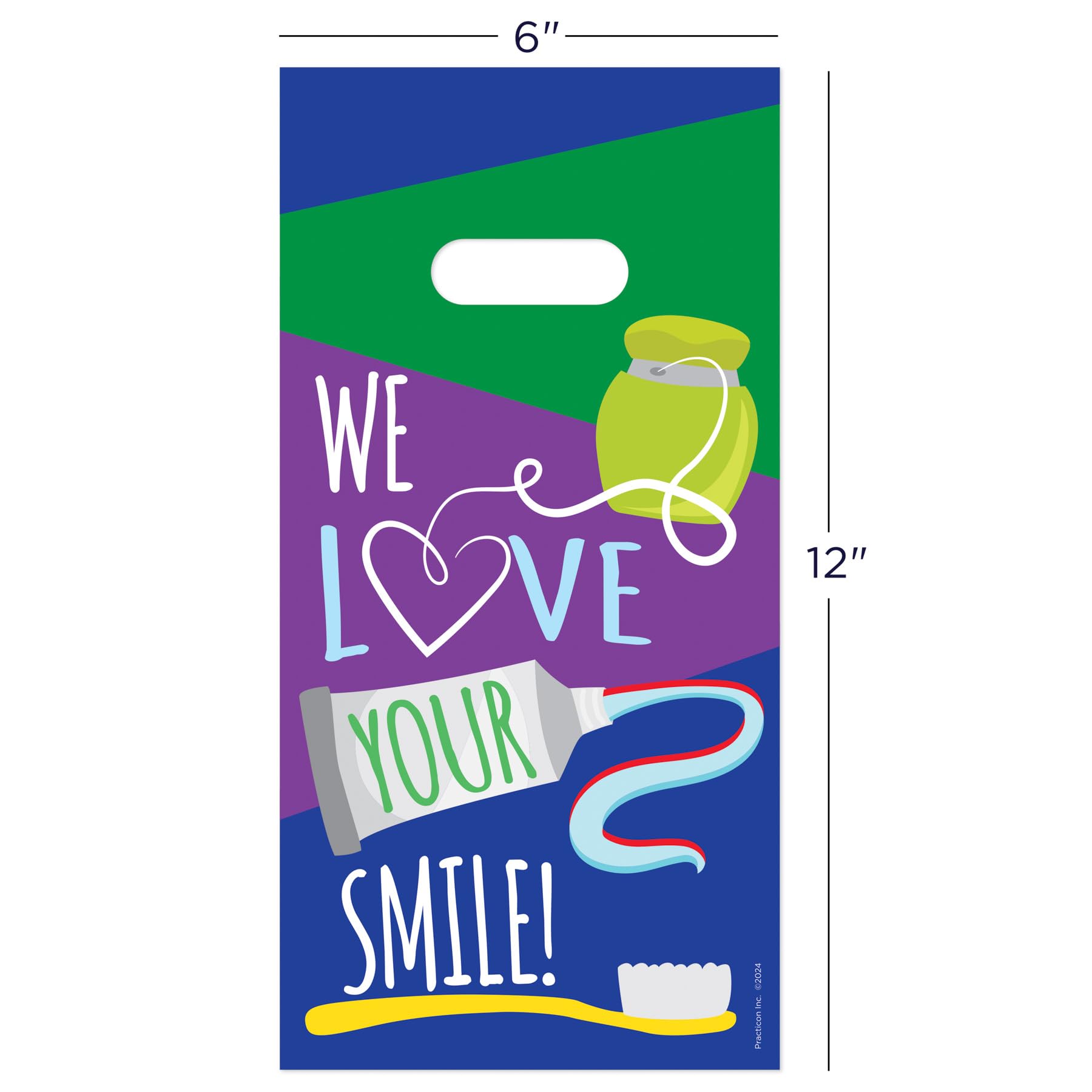 The Office Mix Up 100-Pack Dental Goodie Bags - 8x10" Tooth-Themed ...