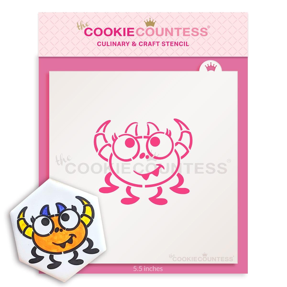 Amazon.com: Googly Eyed Monster PYO Stencil - Drawn by Krista: Home ...