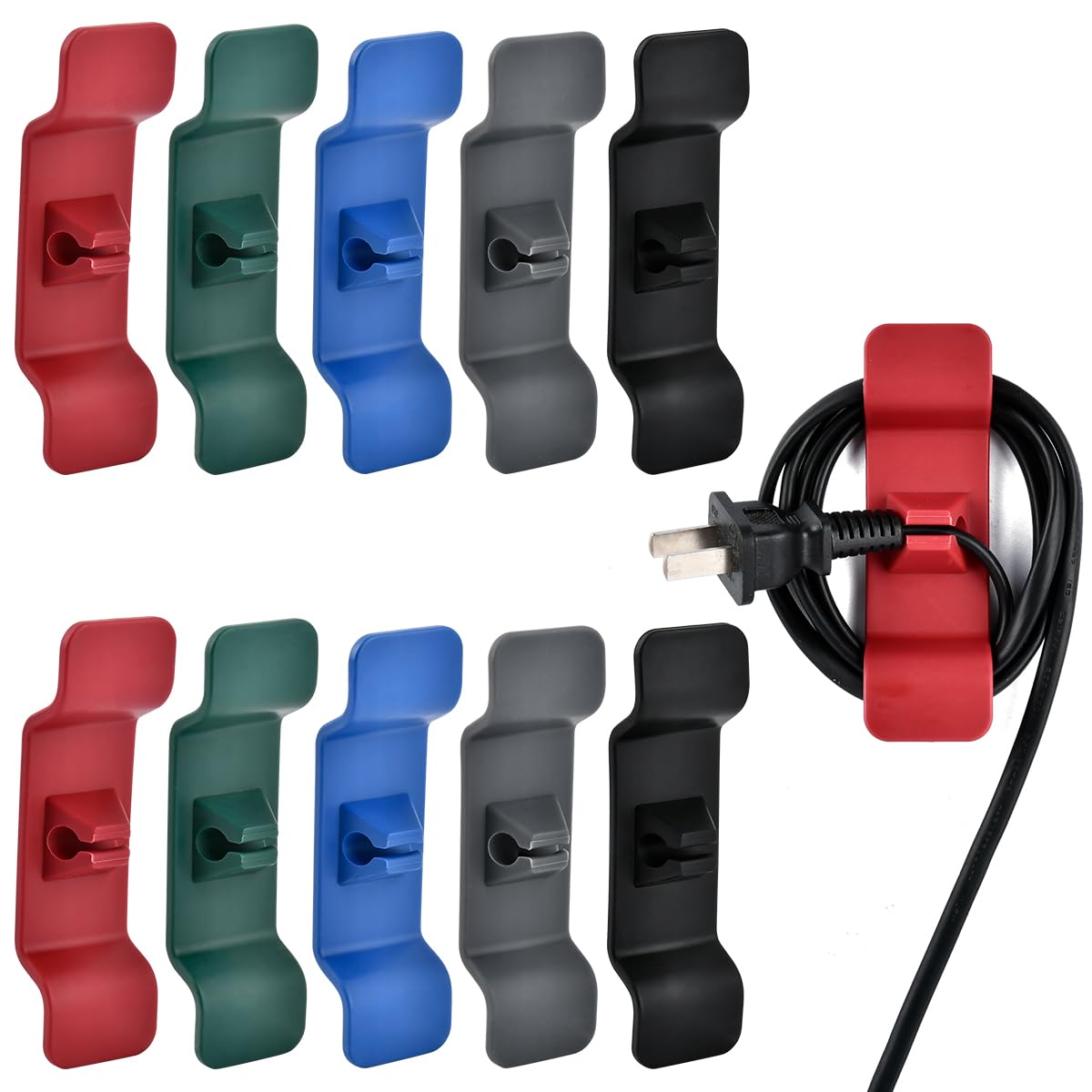 OTYMIOW 10PCS Cable Holder Clips Self Adhesive, Cable Clips Adhesive ...