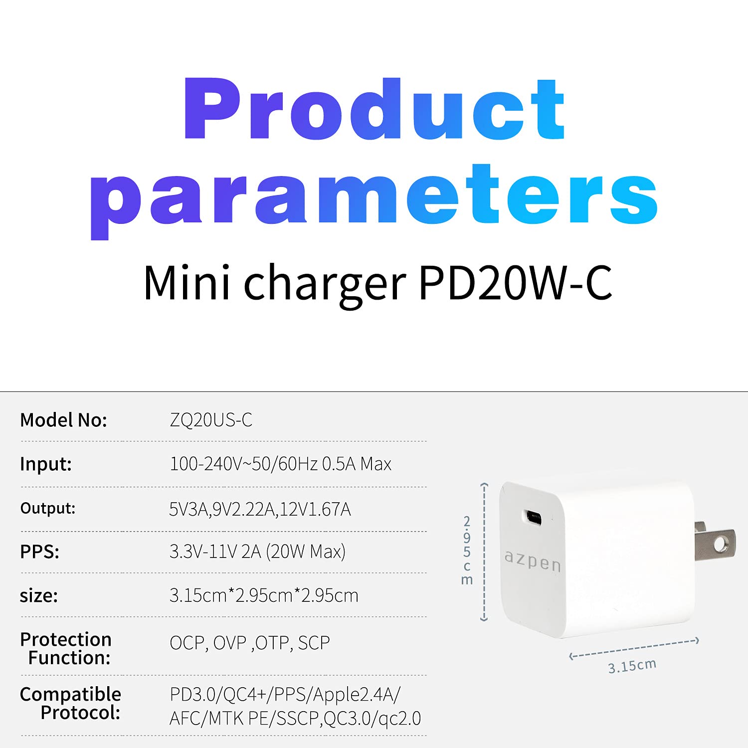 Azpen MagCharger and PD 20 Watt Wall Charger Bundle. Fast Wireless ...