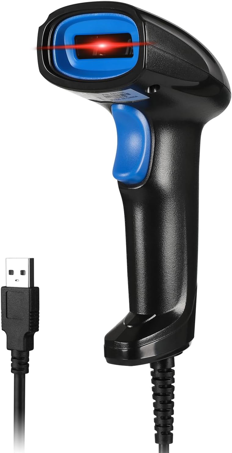 Amazon.com : OBZ 2D Barcode Scanner, Handheld USB Wired Bar Code Scanner Work for Label UPC EAN ...