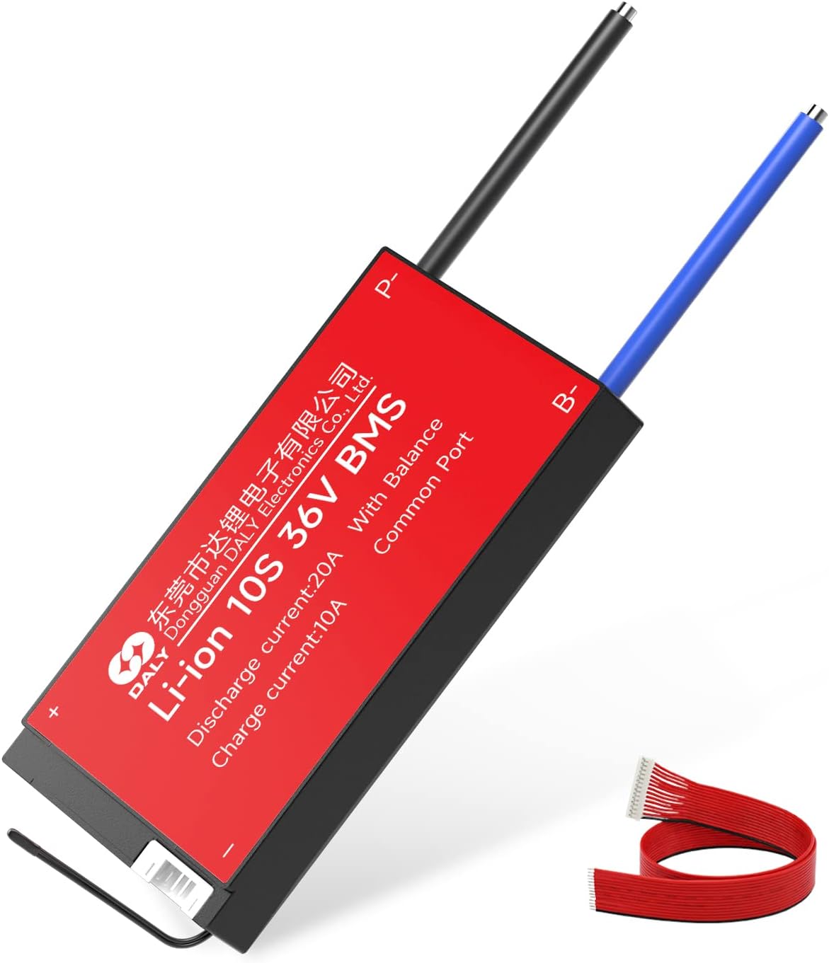 Módulo de Protección de Batería Li-ion DALY BMS 10S 36V 20A PCB con Cables de Balance*-*