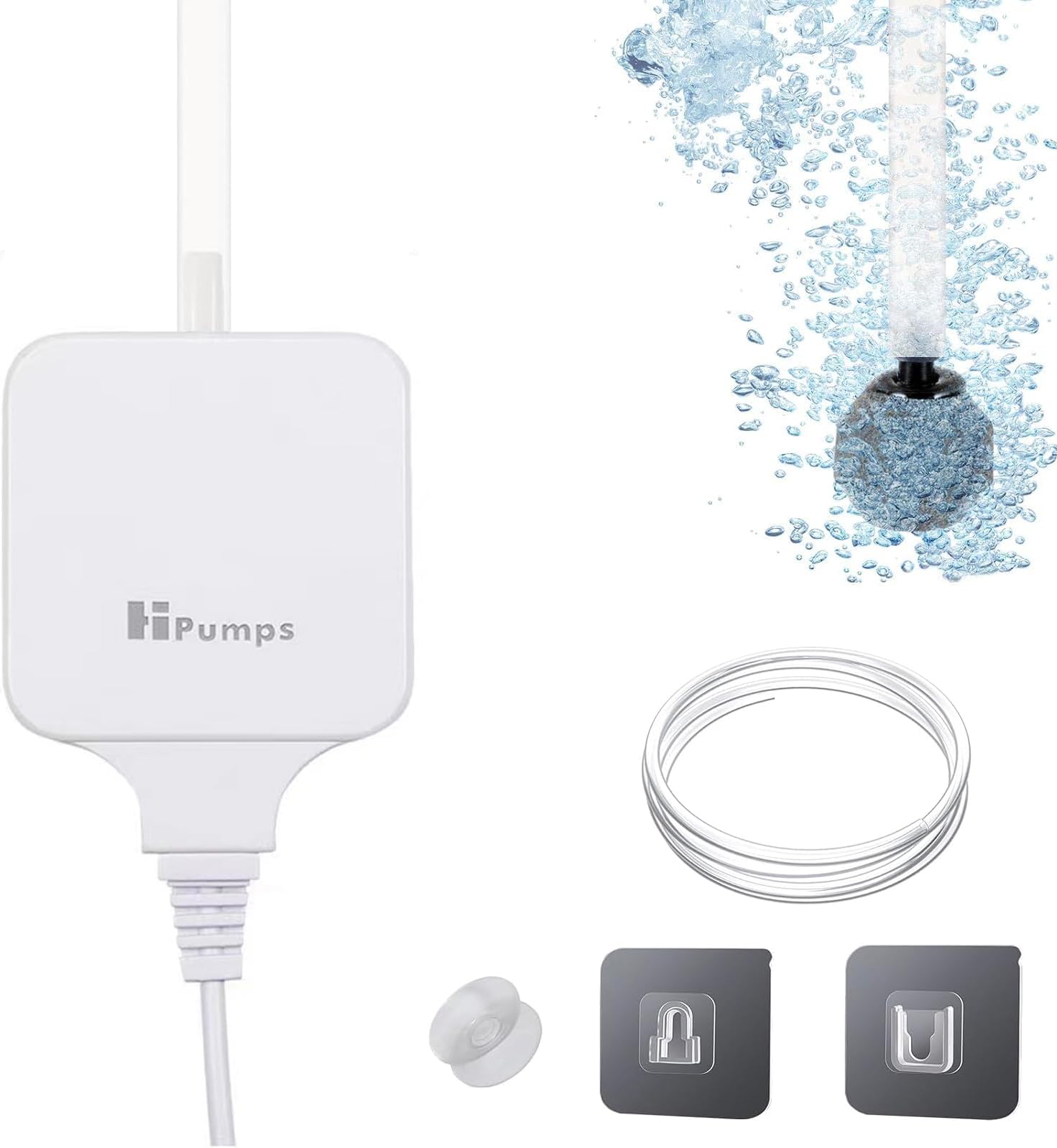 Amazon.com : Hpumps Mini Aquarium Air Pump Small Fish Tank Oxygen Pump ...