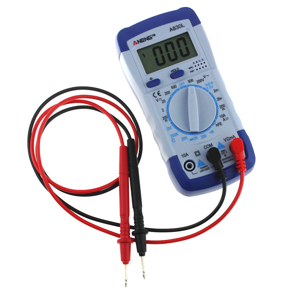 Digital Multimeter Voltmeter Ammeter Ohmmeter AC DC Tester Meter ...