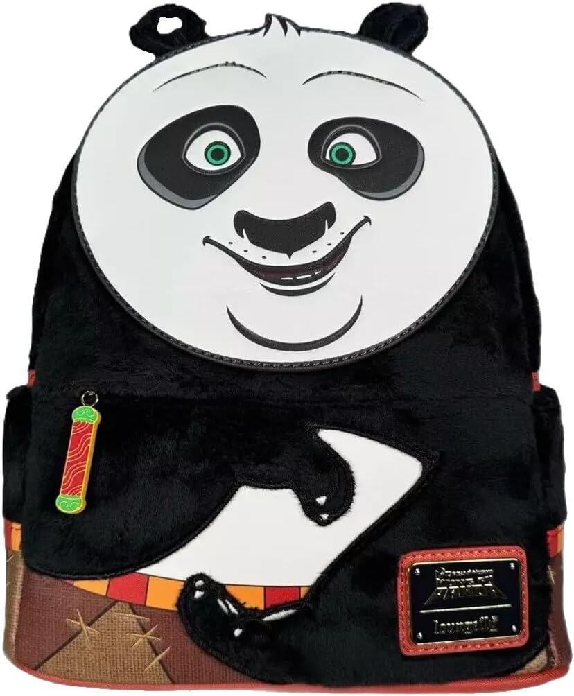 Amazon.com | Loungefly Kung Fu Panda Po Ping Cosplay Mini Backpack ...
