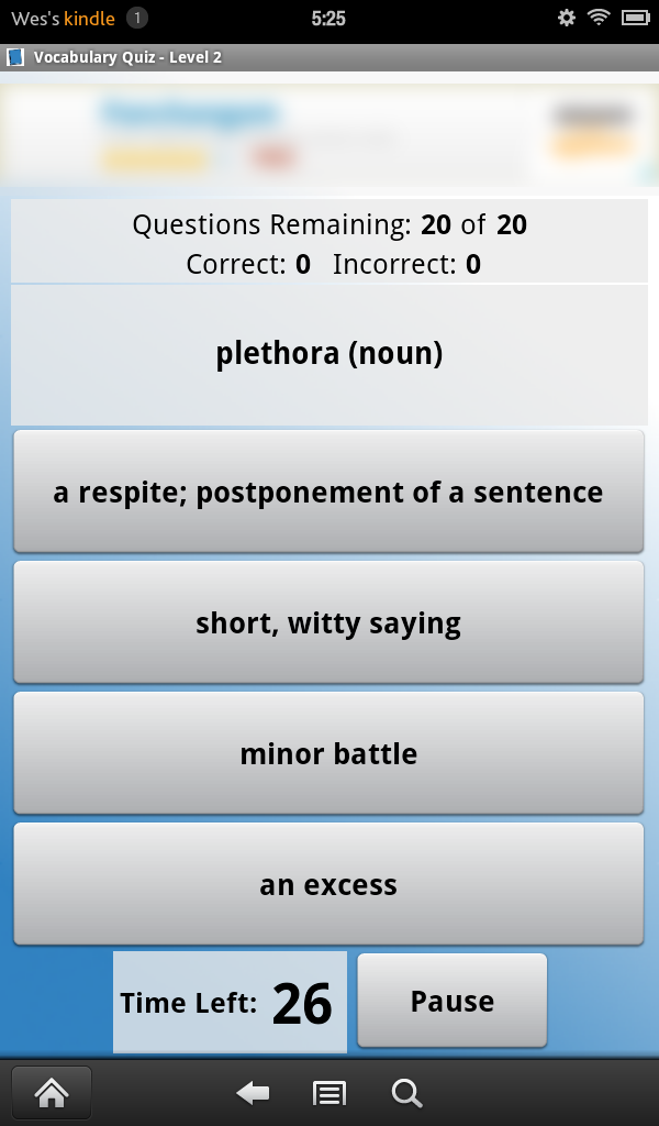 English Vocabulary - Level 2 - App on Amazon Appstore
