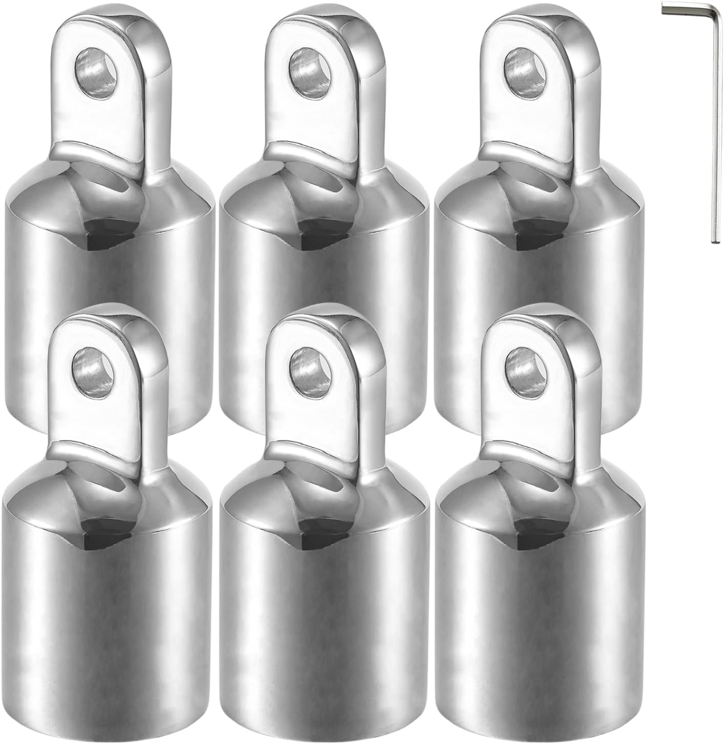 Amazon.com : TINGZHIGO 6 Packs Bimini Top Eye End Cap Fits 1 inch(25mm ...