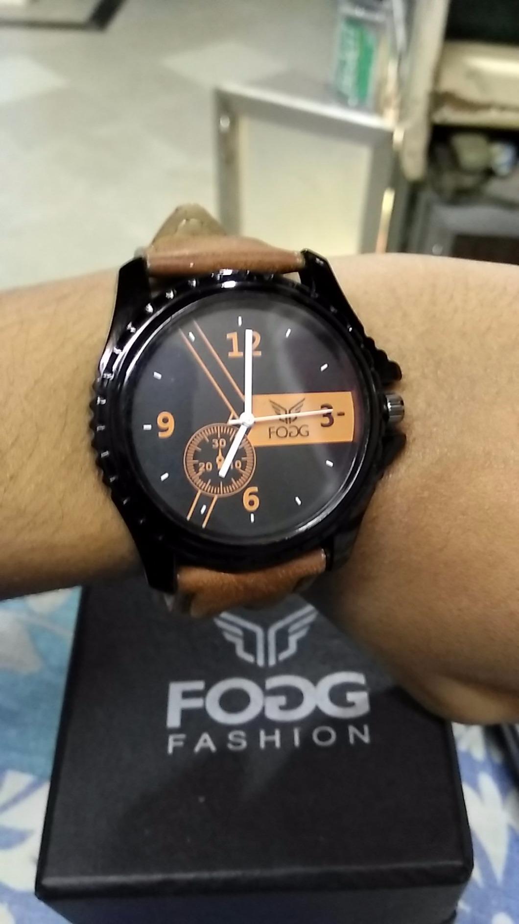 FOGG Analog Black Dial Men's Watch 1083-BR : Amazon.in: Fashion
