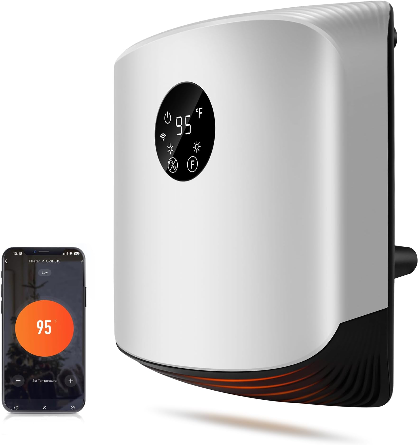 Amazon.com: WARMLREC Electric Space Heater 1500W Fast Heating WiFi ...