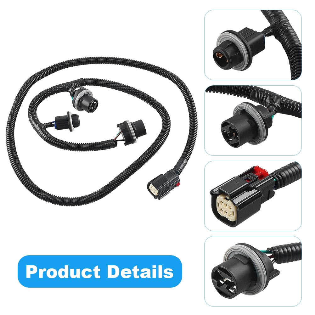 Driver Side Tail Lamp Wiring Harness Compatible with Chevy Silverado ...