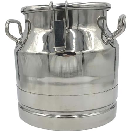 Amazon.com: Stainless Steel(304 Grade) Milk, Maple Syrup Transport Cans ...