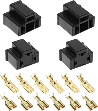 VGOL 4Pcs H4 Headlight Connector Replacement H4 Bulb Repair Holder ...