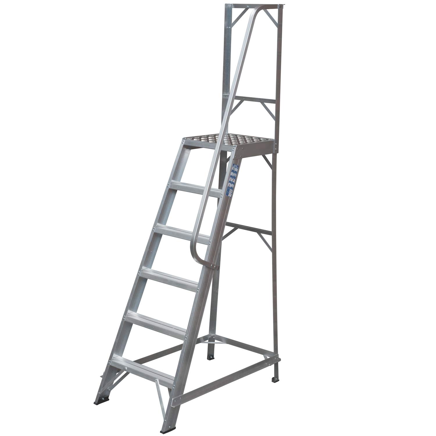Single Step Work Platform With Handrails TekA Step Single Ended Access