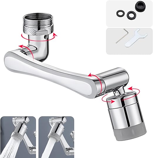 1080 +360 Degree Rotatable Multifunctional Extension Faucet, YRAKOZIN ...