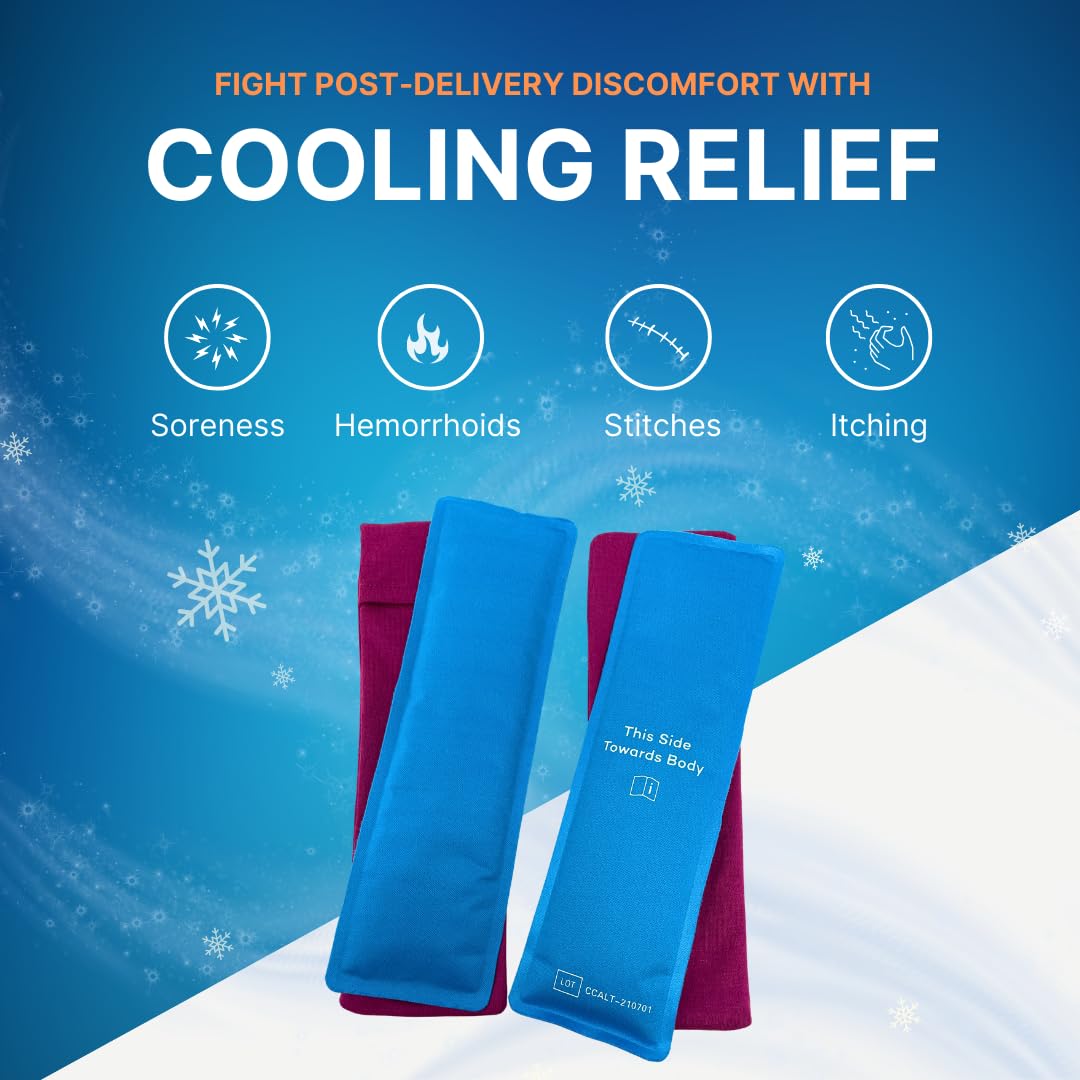 Snapklik.com : NatraCure Postpartum Ice Packs: 2 Reusable Perineal ...