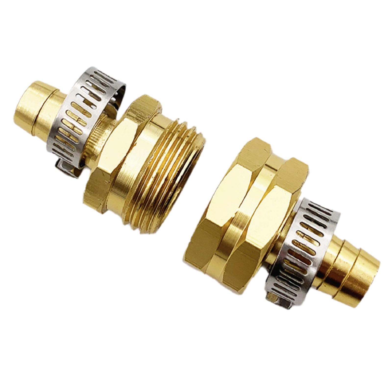 Amazon.com: Garden Hose Adapter Swivel Fitting, 1/2" Barb x 3/4" GHT ...