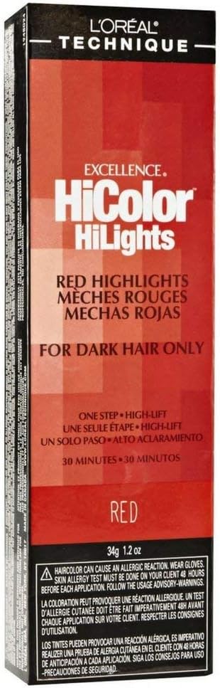 Amazon.com : L'Oreal Excellence HiColor Red 1.2 oz (Pack of 3 ...