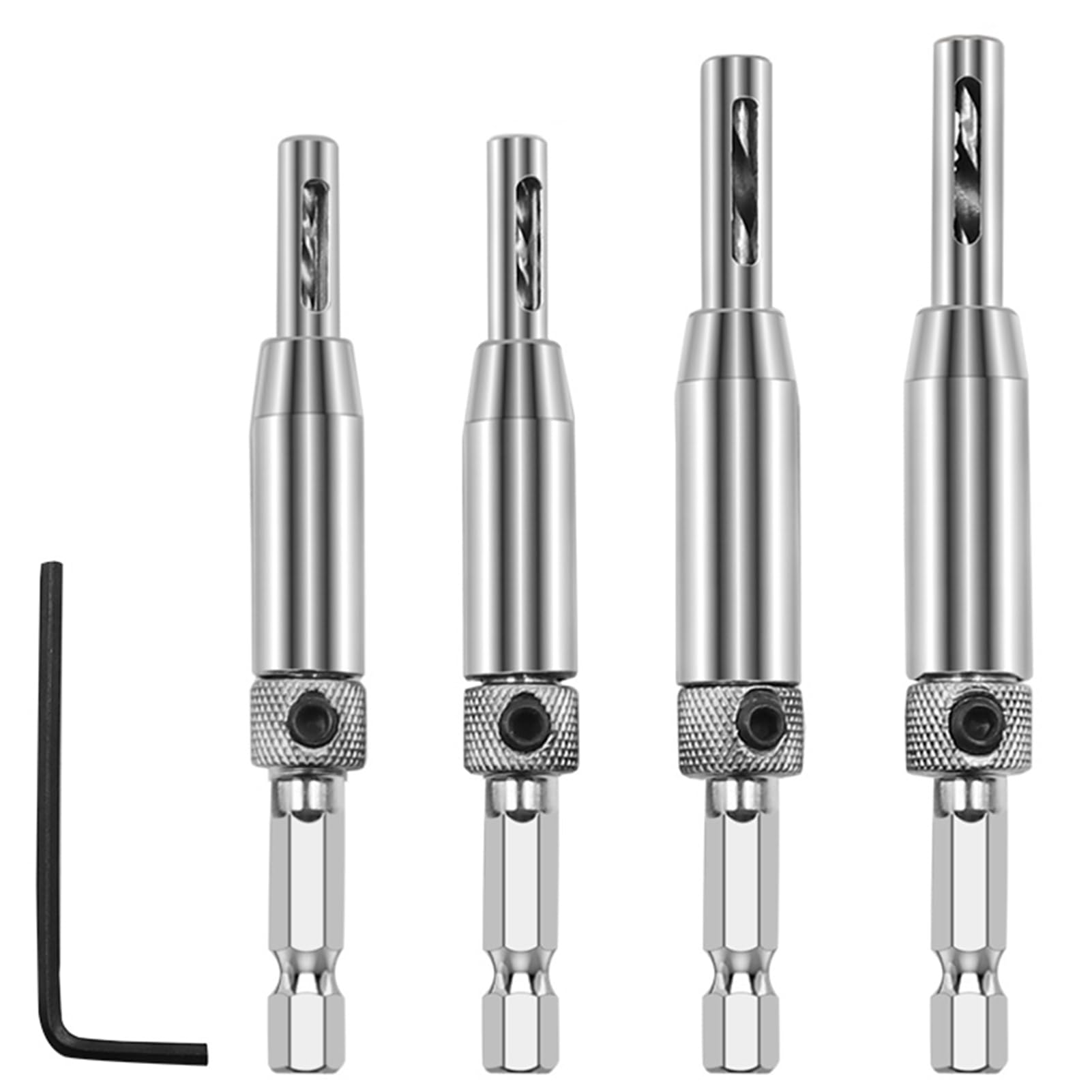 Hinge Drill Bit Self Centring, 4 Pcs Self Centering Drill Bits Hinge 1/ ...