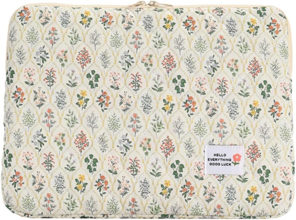 Amazon.com: AZURAOKEY Cute Floral Laptop Sleeve Case Bag Kawaii ...