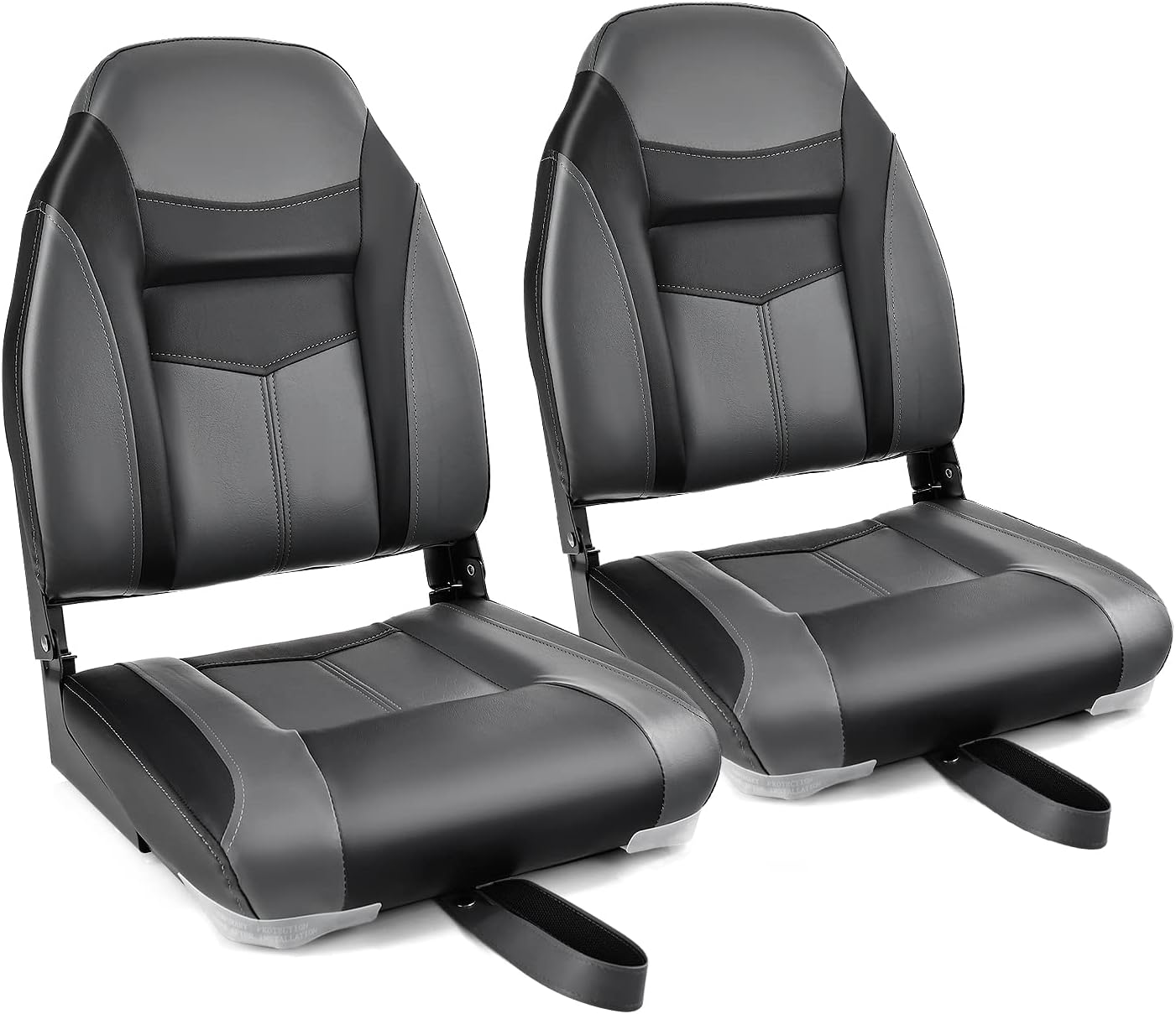 Amazon.com : Springfield 1780238 Deluxe Fish Pro High Back Seat - Blue ...