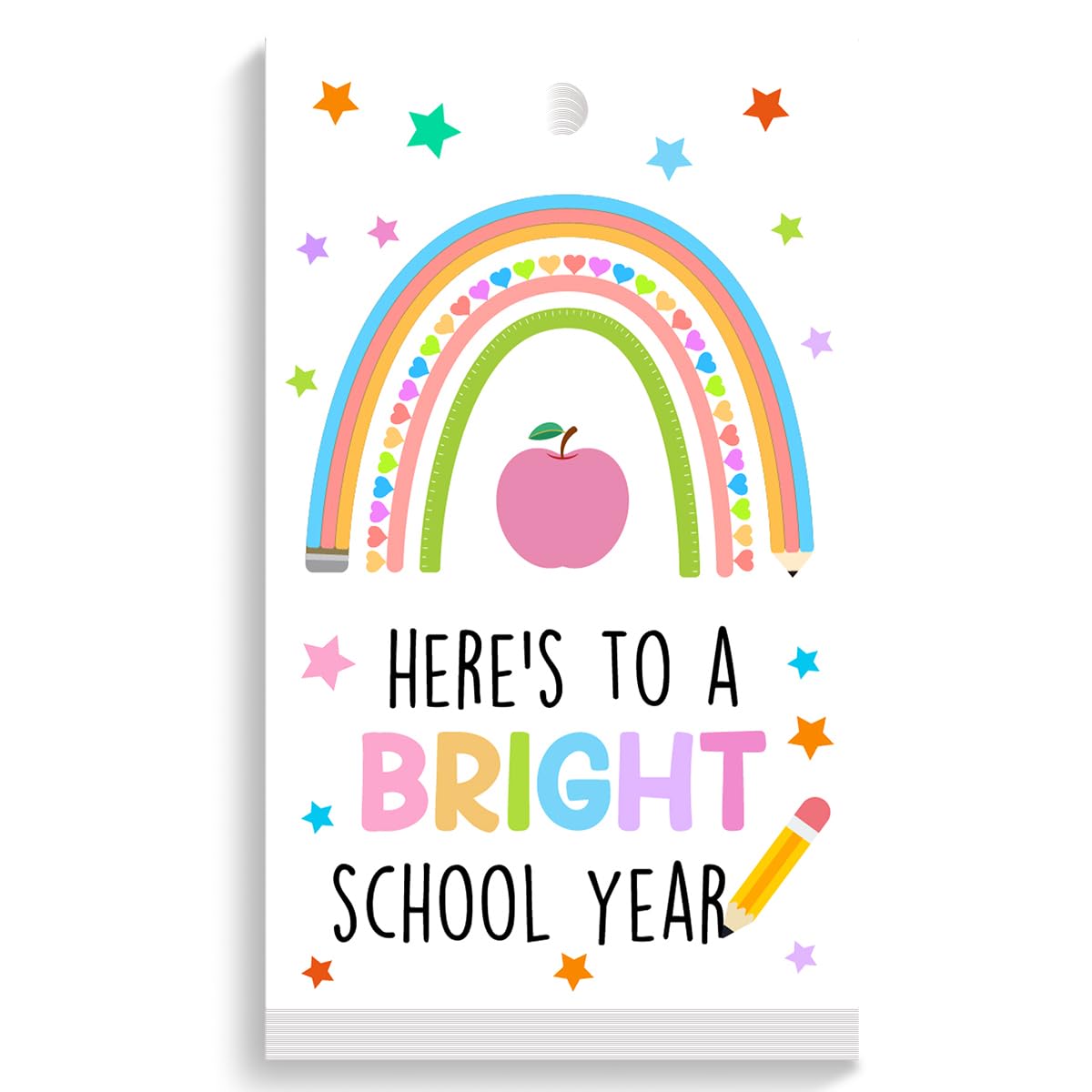 Amazon.com: Back to School Gift Bag Tags,Here's to a Bright School Year ...
