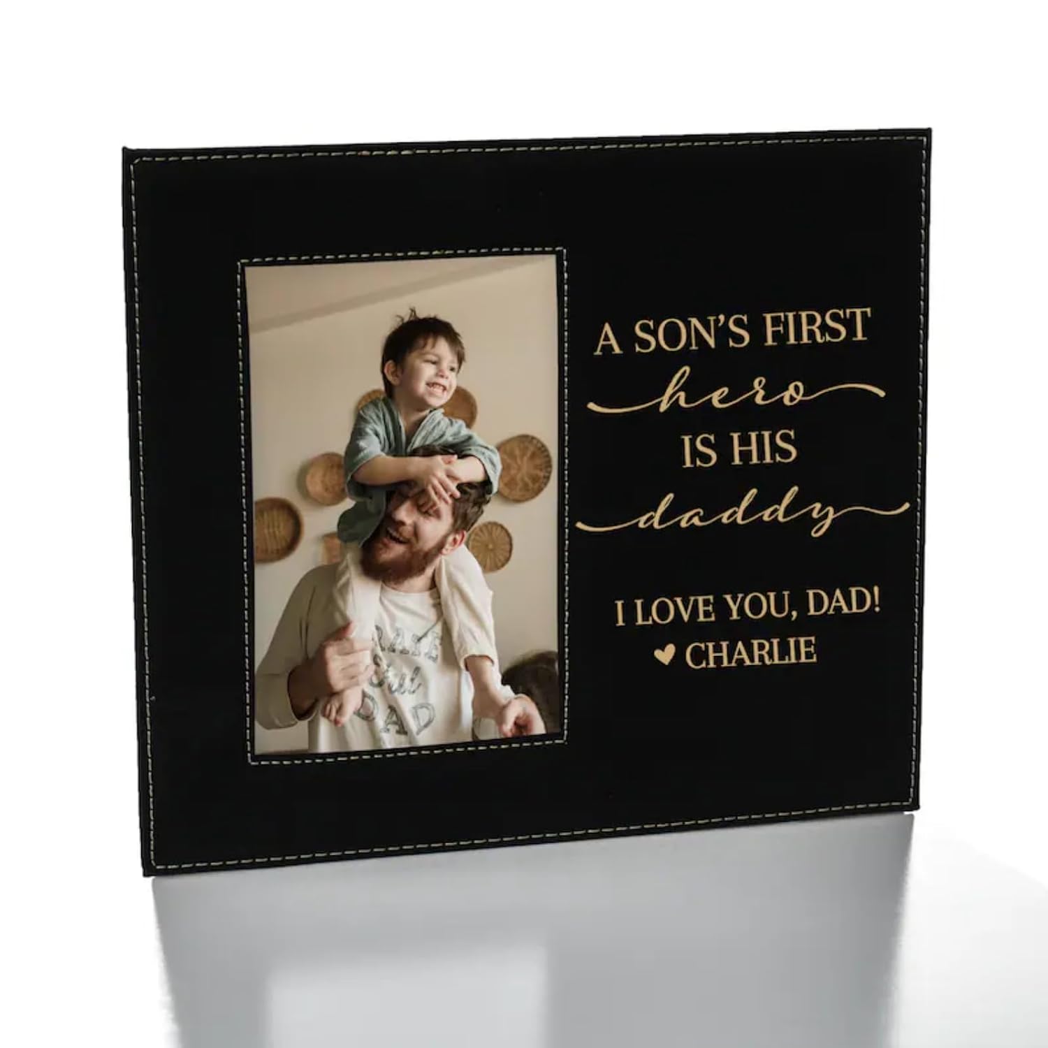Amazon.com: First Fathers Day Frame Dad and Son Frame custom picture ...