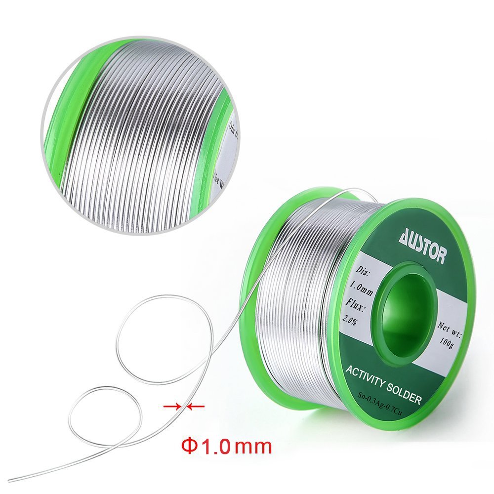 Snapklik.com : AUSTOR 1.0mm Lead Free Solder Wire