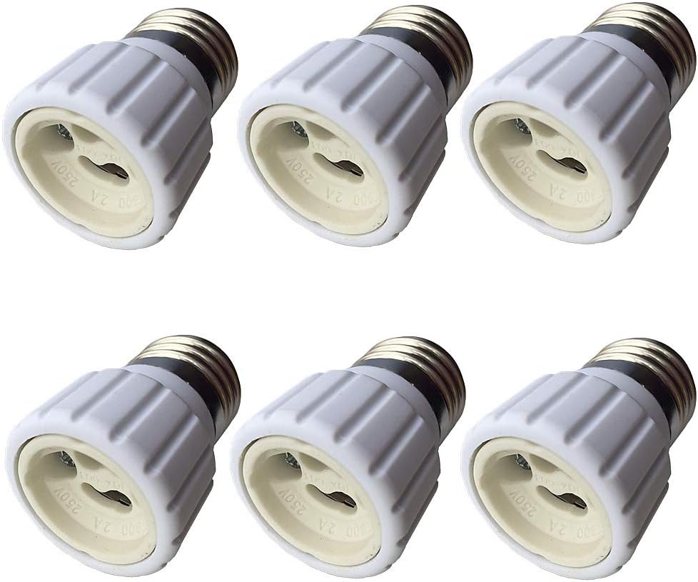 DZYDZR 6pcs Bulb Holder E27 to GU10 Adapter Converter - E26 to GU10 LED ...