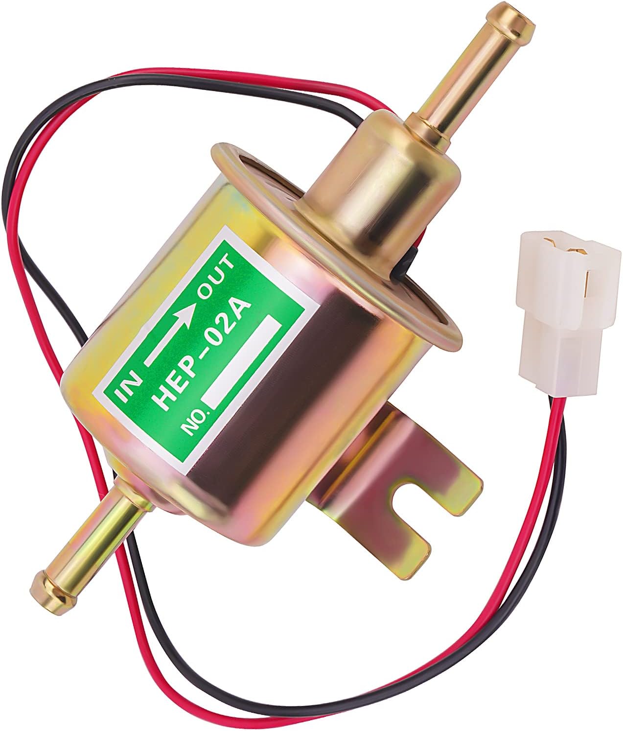 Amazon.com: LCGLY Universal 12V Electric Fuel Pump Metal,Low Pressure 2 ...