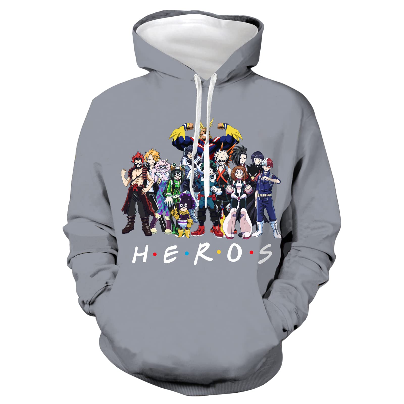 Buy My Hero Academia Hoodie Mens MHA Sweatshirt Deku Black Boku no Hero ...