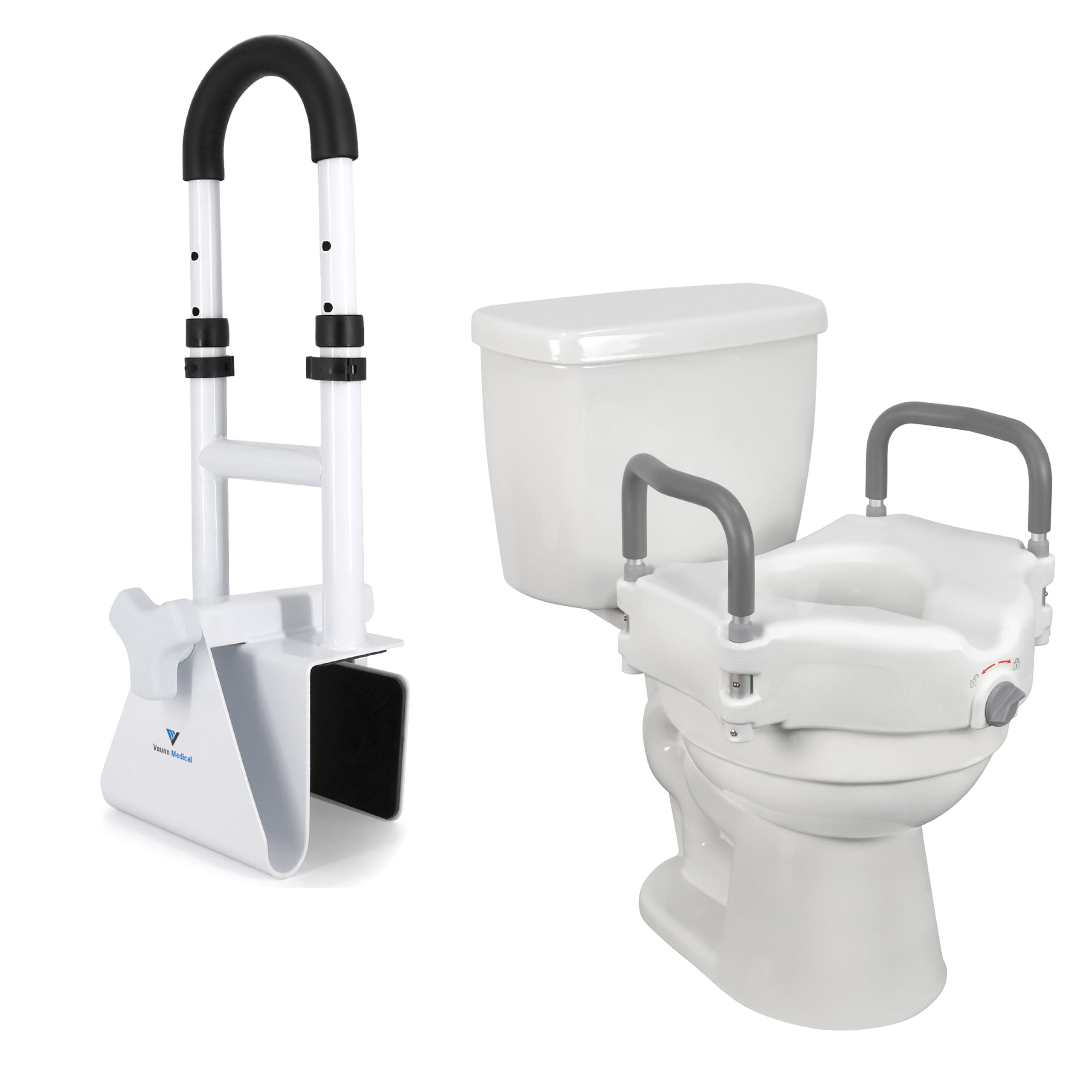 Amazon.com: Vaunn Medical Bathtub Handle Grab Bar and Safety Rails for ...