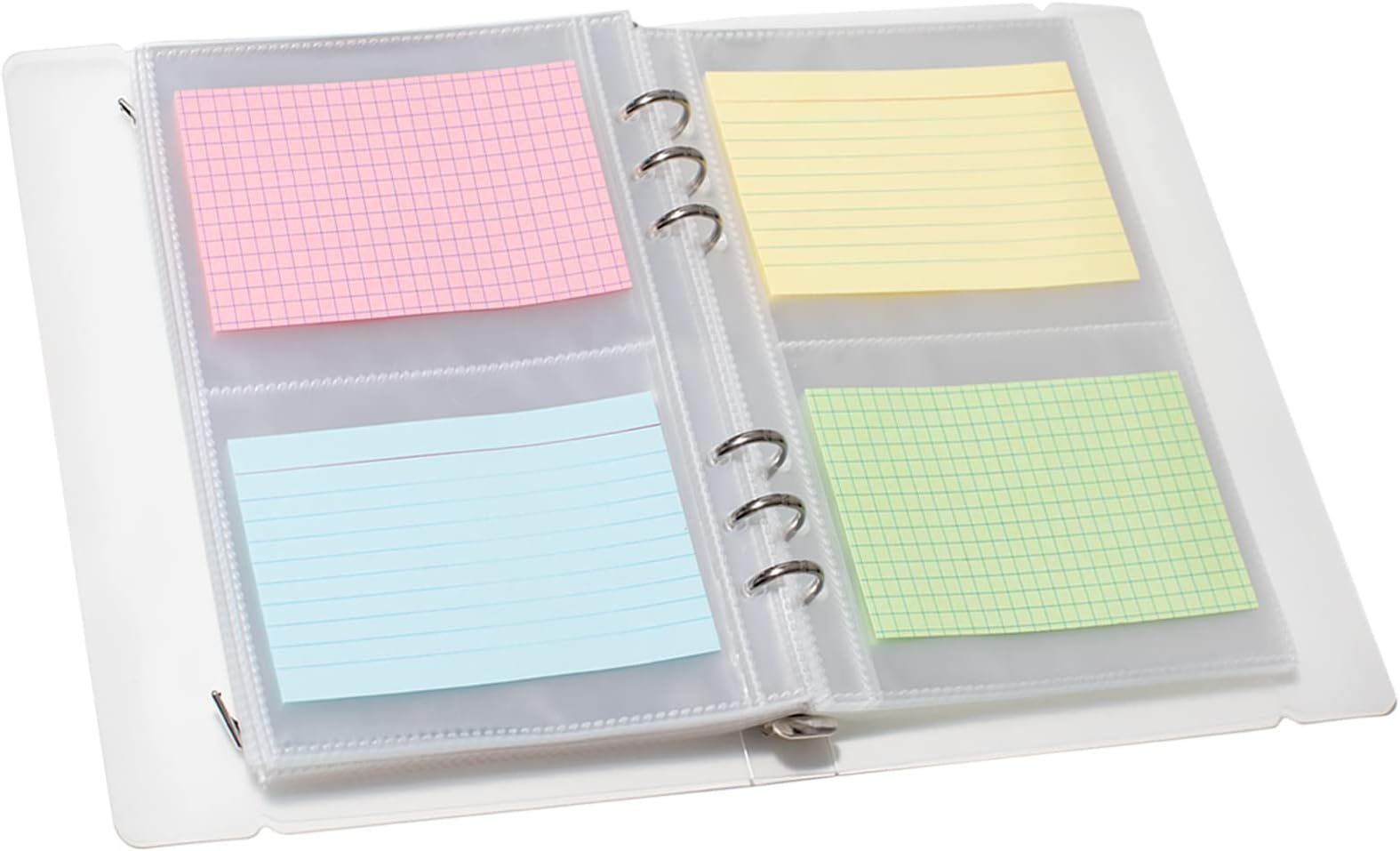 Amazon.com : 3x5 Index Card Holder Binder Card Organizer for Note Cards ...