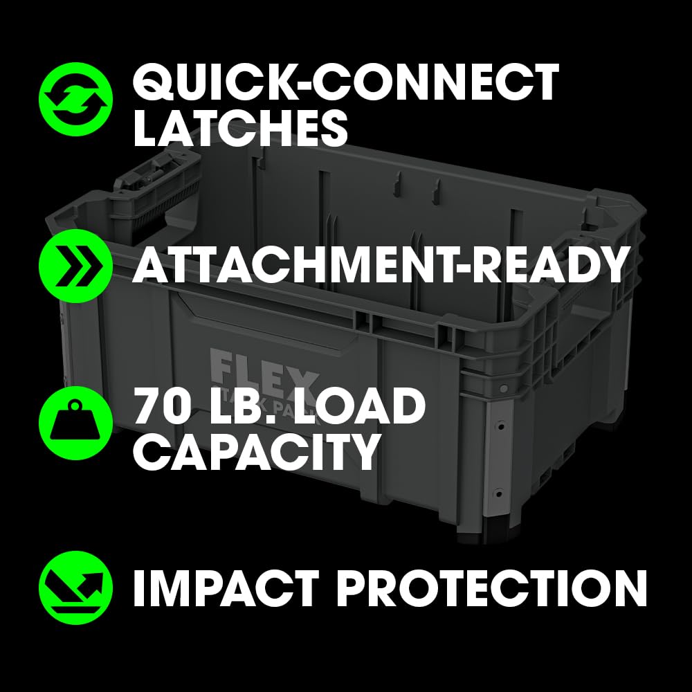 Snapklik.com : FLEX STACK PACK Storage System Crate