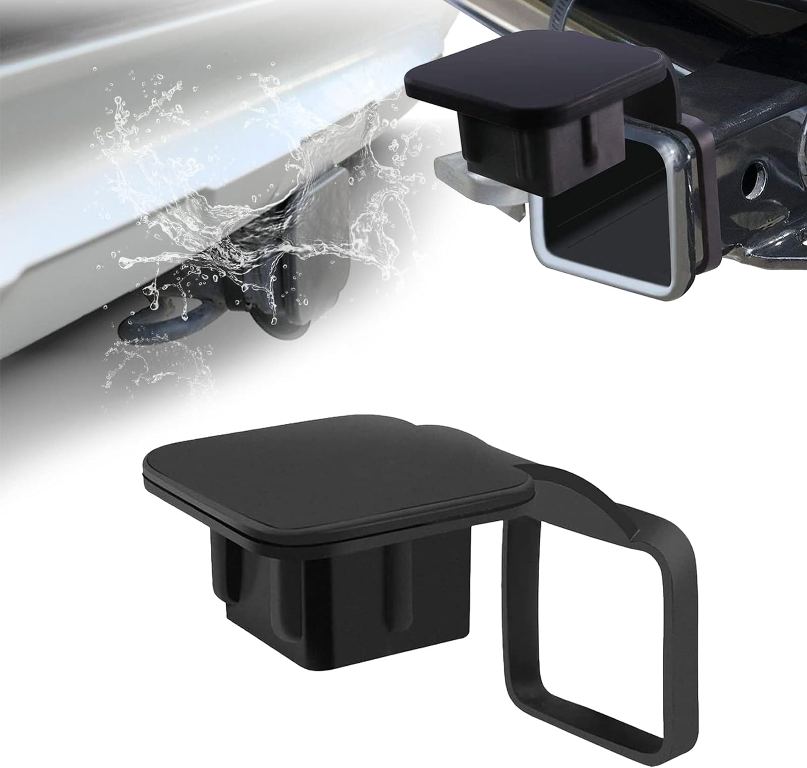 Amazon.com: 2 Pcs 2" Trailer Hitch Cover Tube Cap Universal 2 inch ...