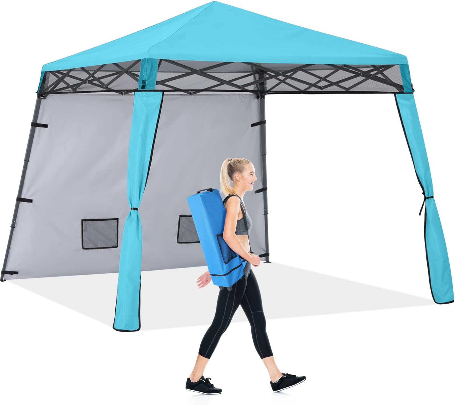 Amazon.com: Quik Shade Go Hybrid 6' x 6' Sun Protection Pop-Up Compact ...