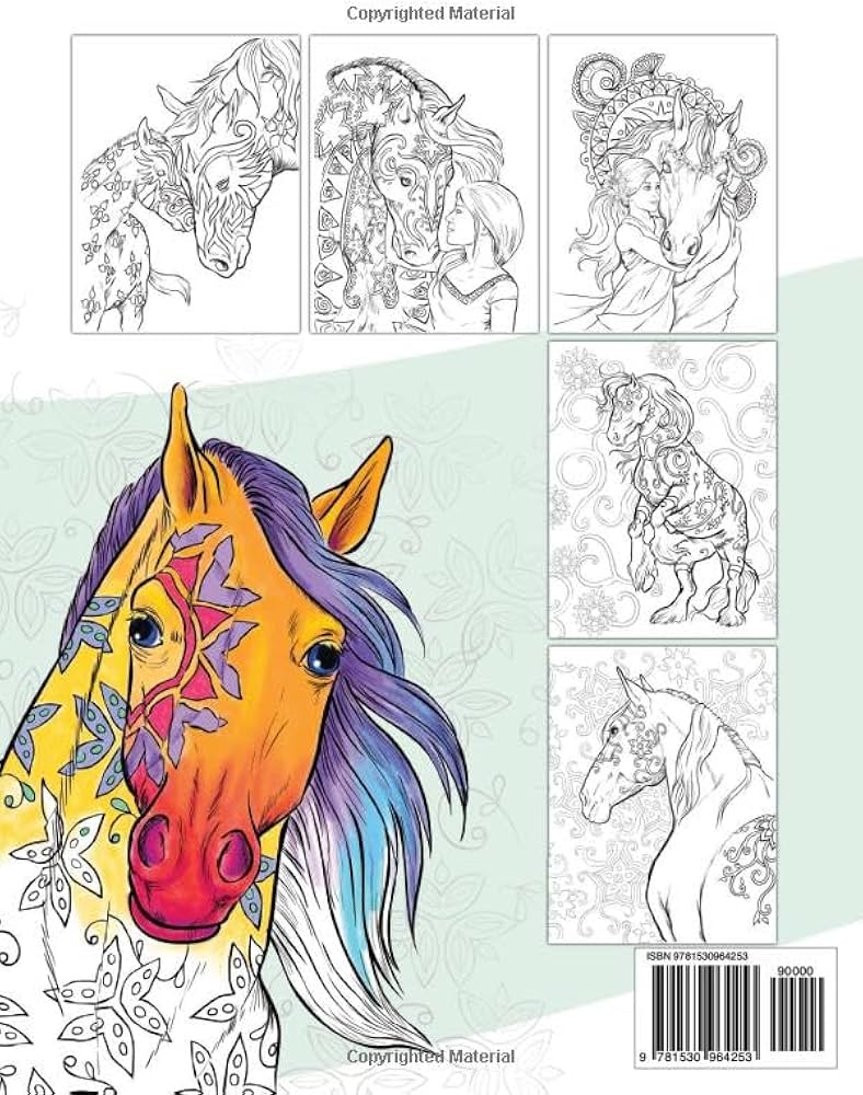 adult coloring pages of horses