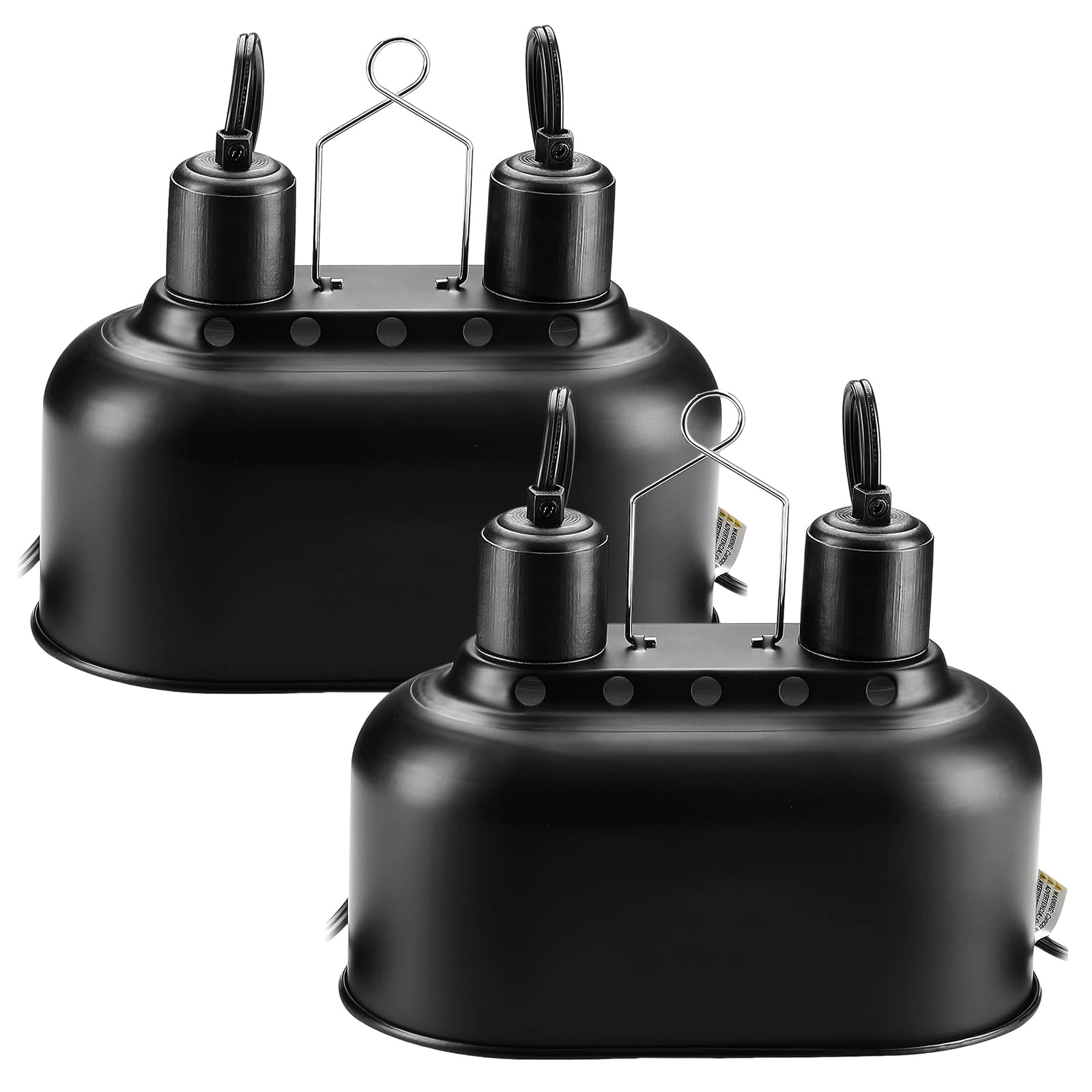 Snapklik.com : Simple Deluxe 2 Pack Reptile Lamp Fixture Dome Light ...