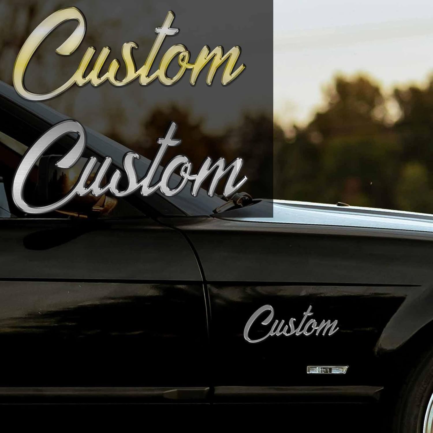 Amazon.com: JeathFea Custom Car Emblems and Badges - Personalized Name ...