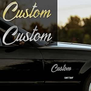 Amazon.com: JeathFea Custom Car Emblems and Badges - Personalized Name ...