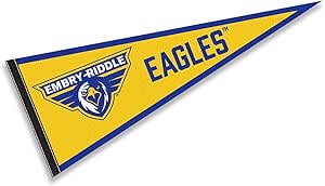 Amazon.com : College Flags & Banners Co. Embry Riddle Eagles Pennant ...