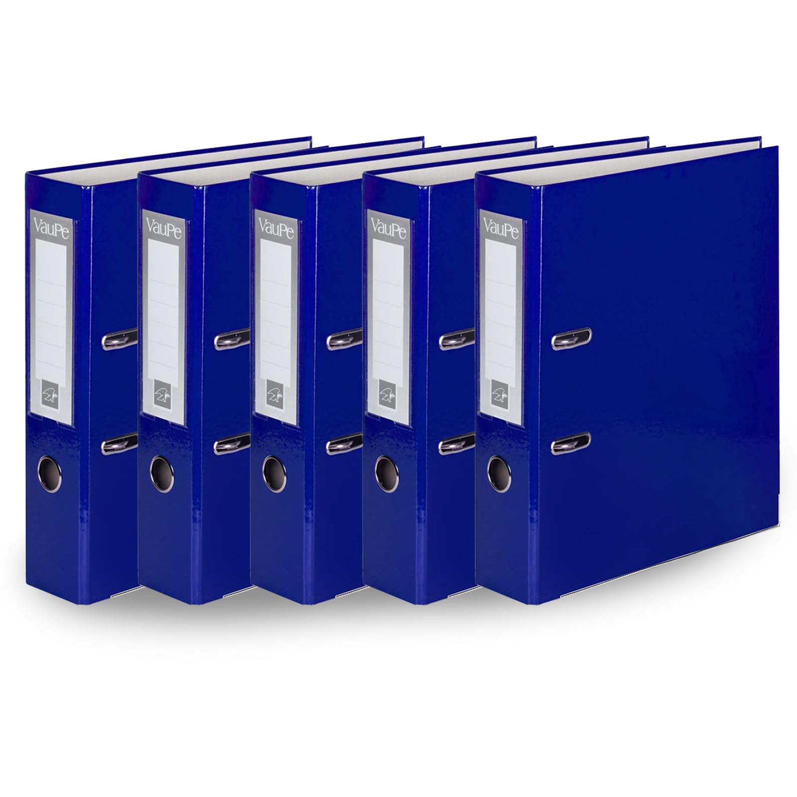 OFFICE CENTRE 5X Blue A4 Large 75mm Lever Arch File Folder Metal Edge ...