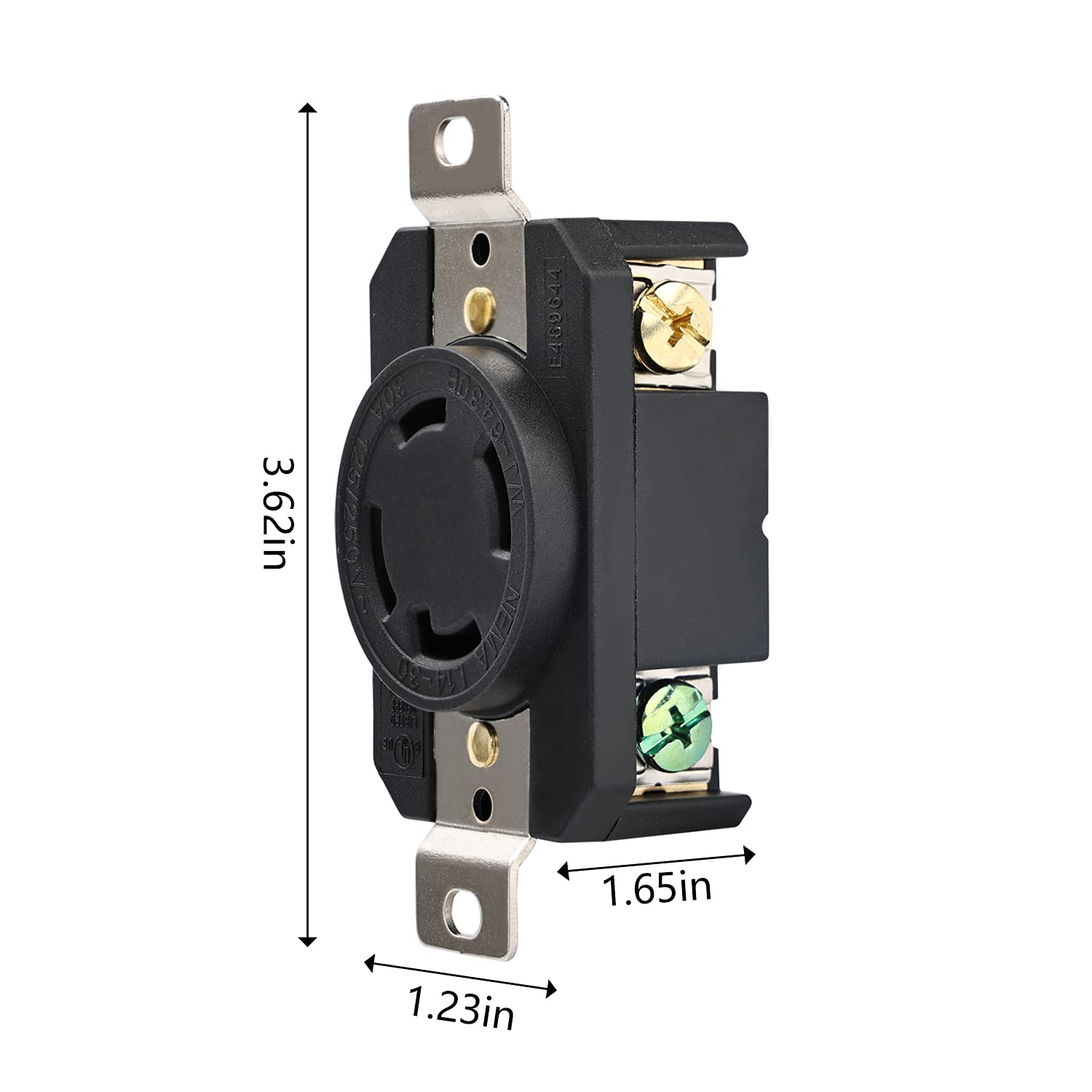 Snapklik.com : STARELO 2PCS Locking Receptacle For Generator NEMA L14 ...