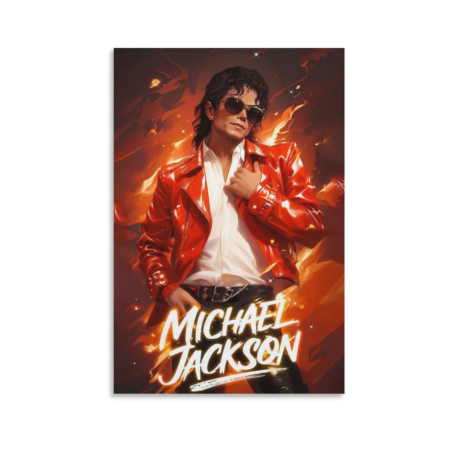Amazon.com: KPZPQMUS Michael Jackson Canvas Poster Wall Art Decor Print ...