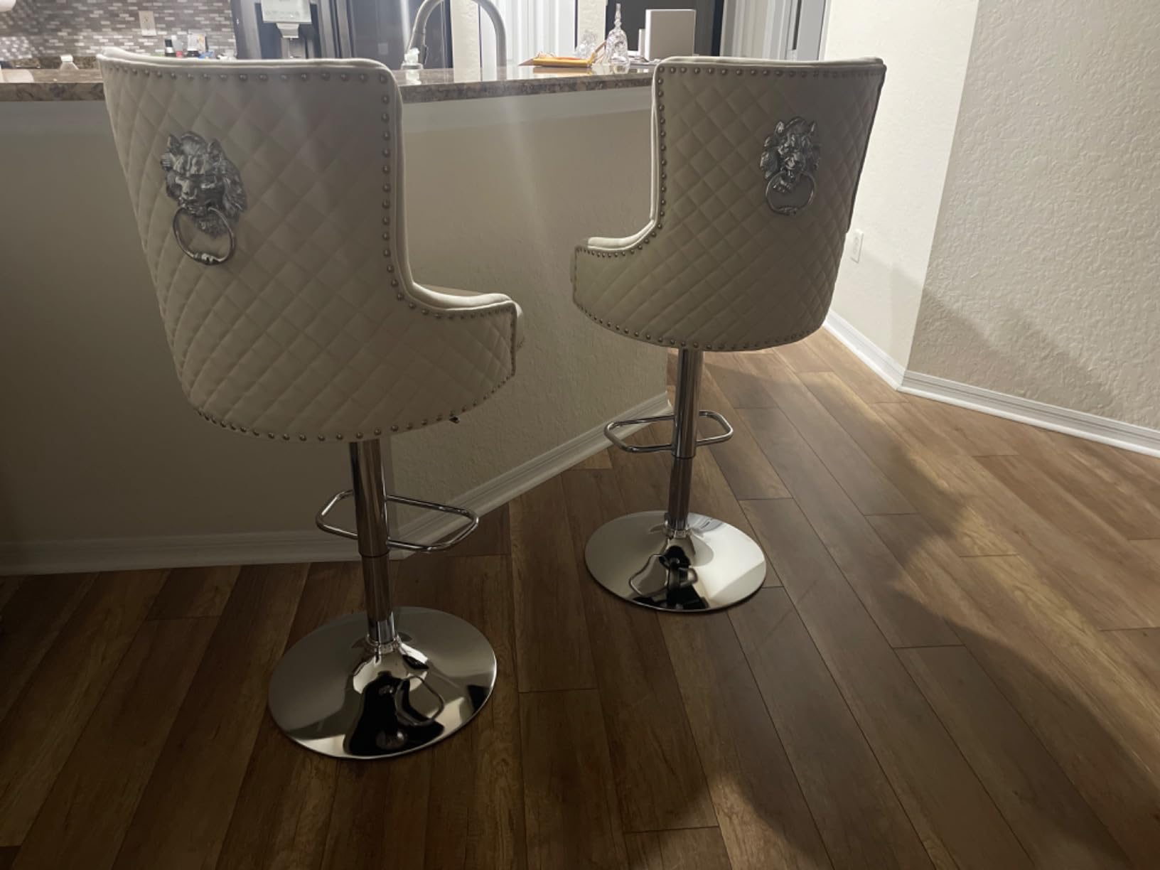 $16/mo - Finance ABET Gold Bar Stools Set of 4, Modern Velvet Counter ...