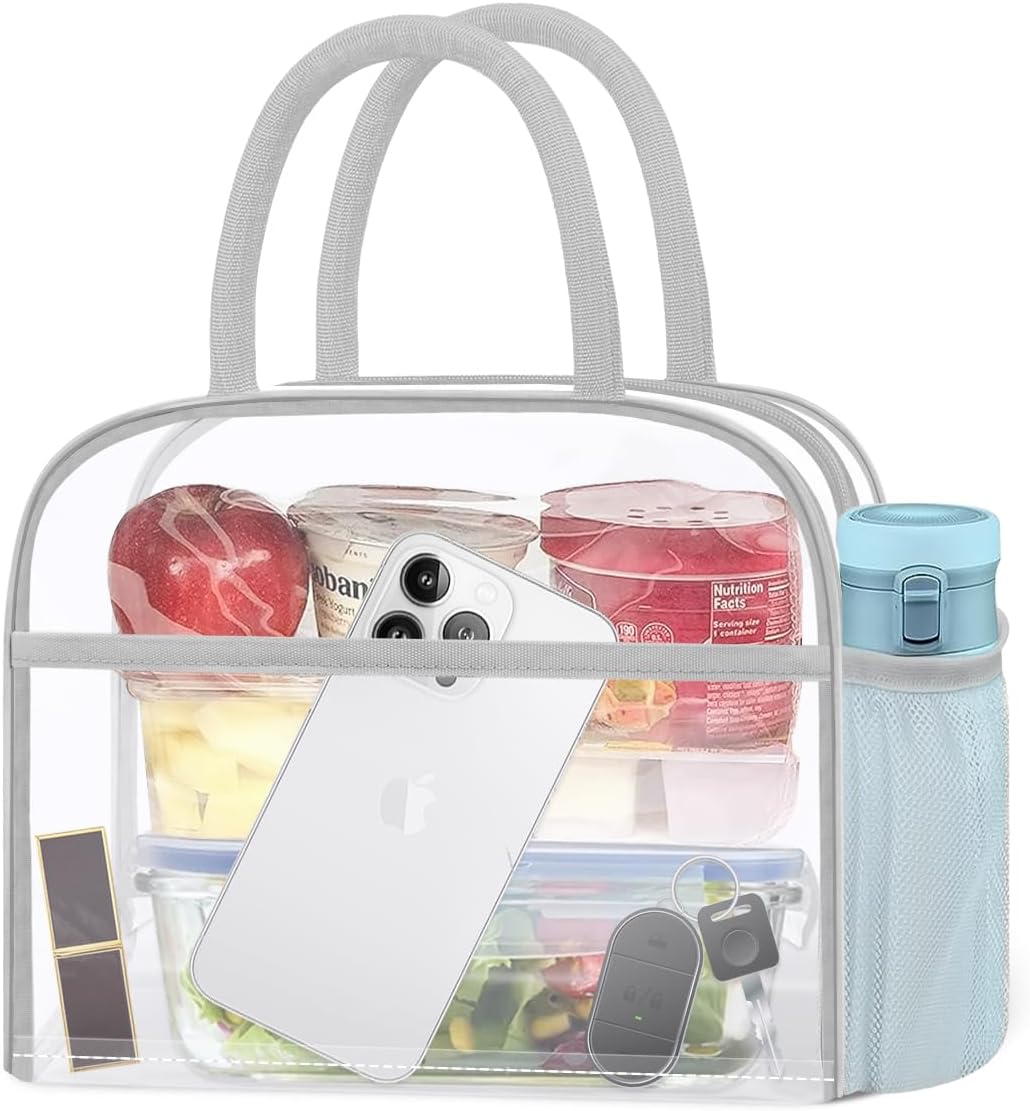 Amazon.com: EYE4TECHS Waterproof Transparent Lunch Bag for Travel, Work ...