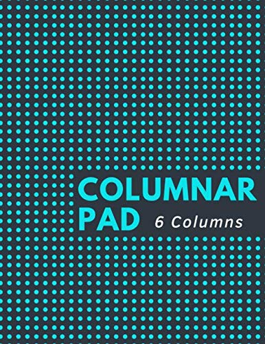 6 Column Columnar Pad: Petty Cash Log Book, Checking Account Ledger ...