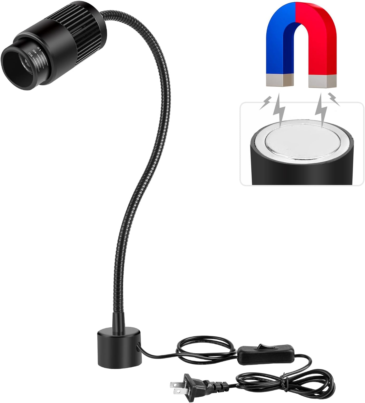 10W Magnetic Machine LED Work Light with Flexible Gooseneck and ...