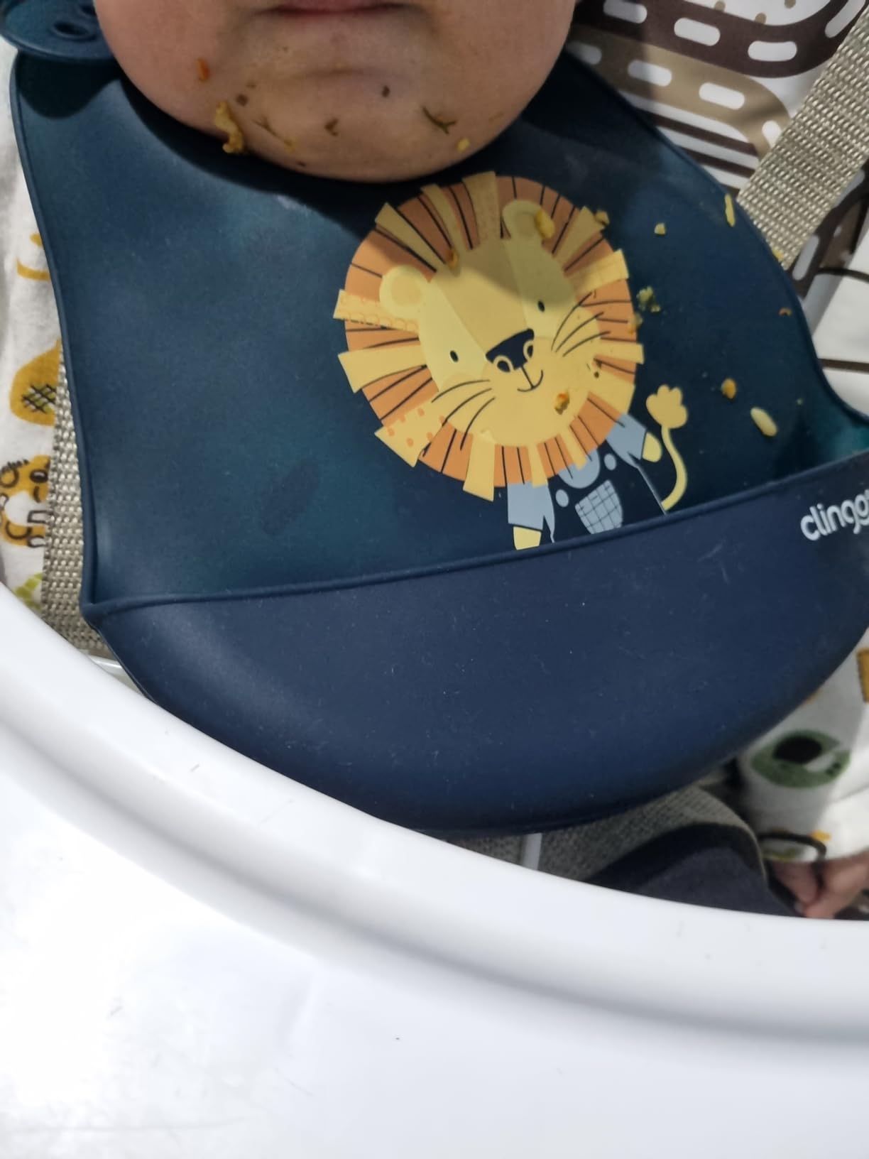 Clingo Babador De Silicone Com Bolso Coletor - Luke Azul | Amazon.com.br