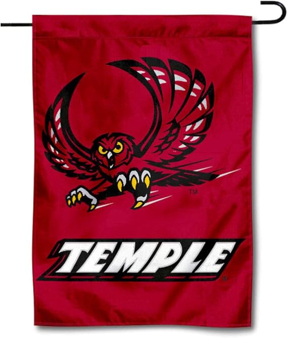Amazon.com : Temple Owls Garden Flag Yard Banner : Sports Fan Outdoor ...
